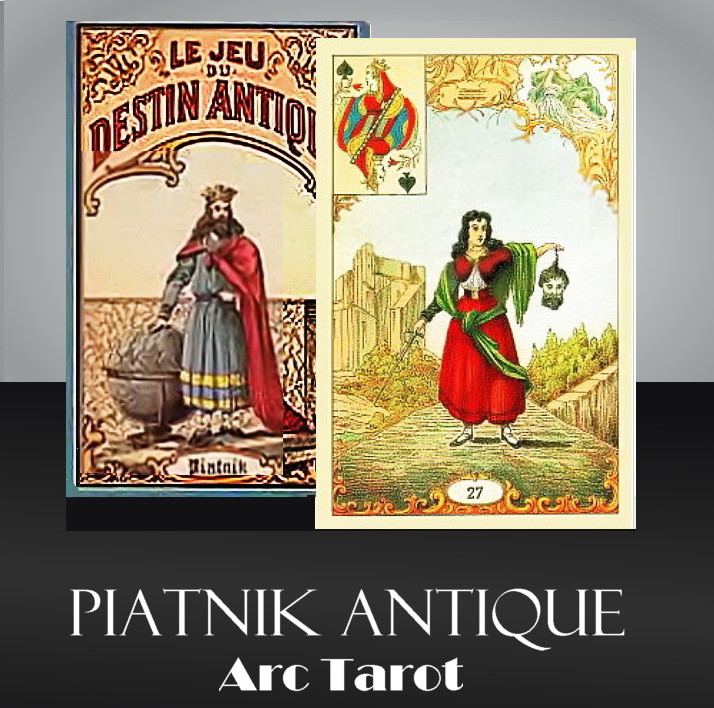 LE JEU DU DESTIN ANTIQUE 32-CARD BY PIATNIK.4 LAYERS OF IMAGERY